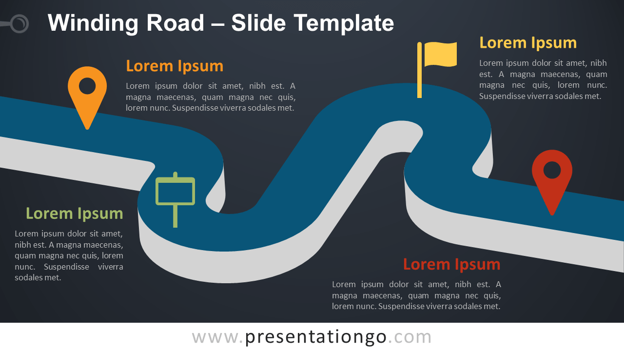 Winding Road For PowerPoint And Google Slides PresentationGO winding-road-for-powerpoint-and-google-slides-presentationgo