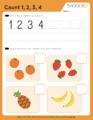 Count 1-2-3-4 | Free worksheet by SKOOLGO