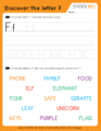 Discover The Letter F | Free worksheet by SKOOLGO