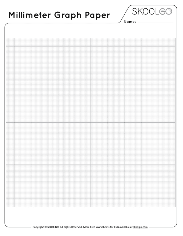 Millimeter Graph Paper | Free worksheet by SKOOLGO