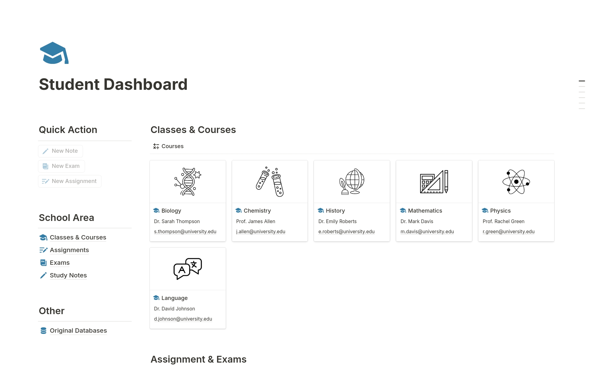 Student Dashboard Template by heyismail | Notion Marketplace