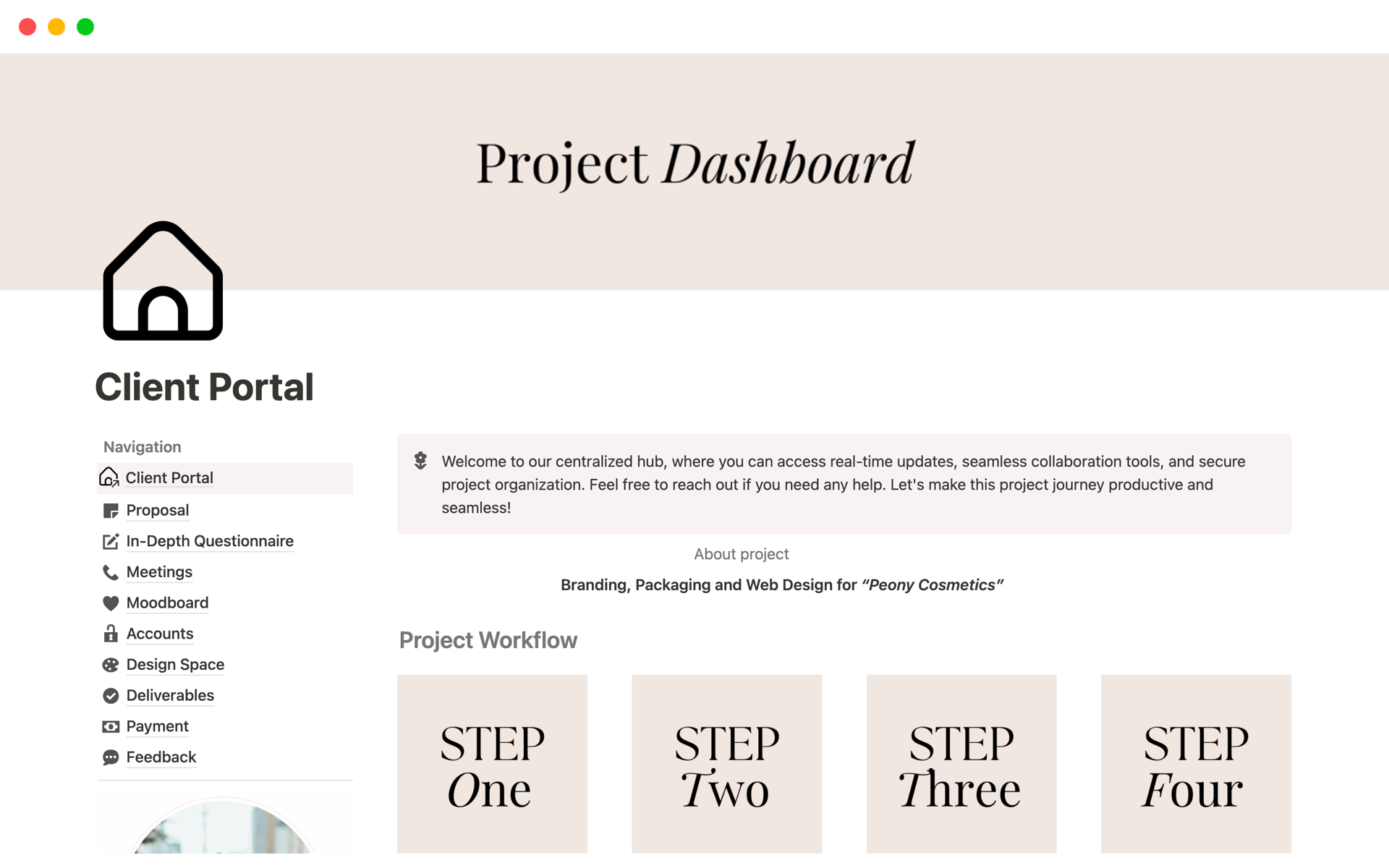 Client Portal Template by She Notions | Notion Marketplace