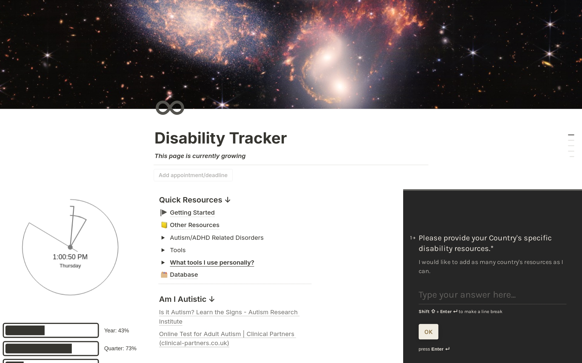 Disability Tracker Template | Notion Marketplace