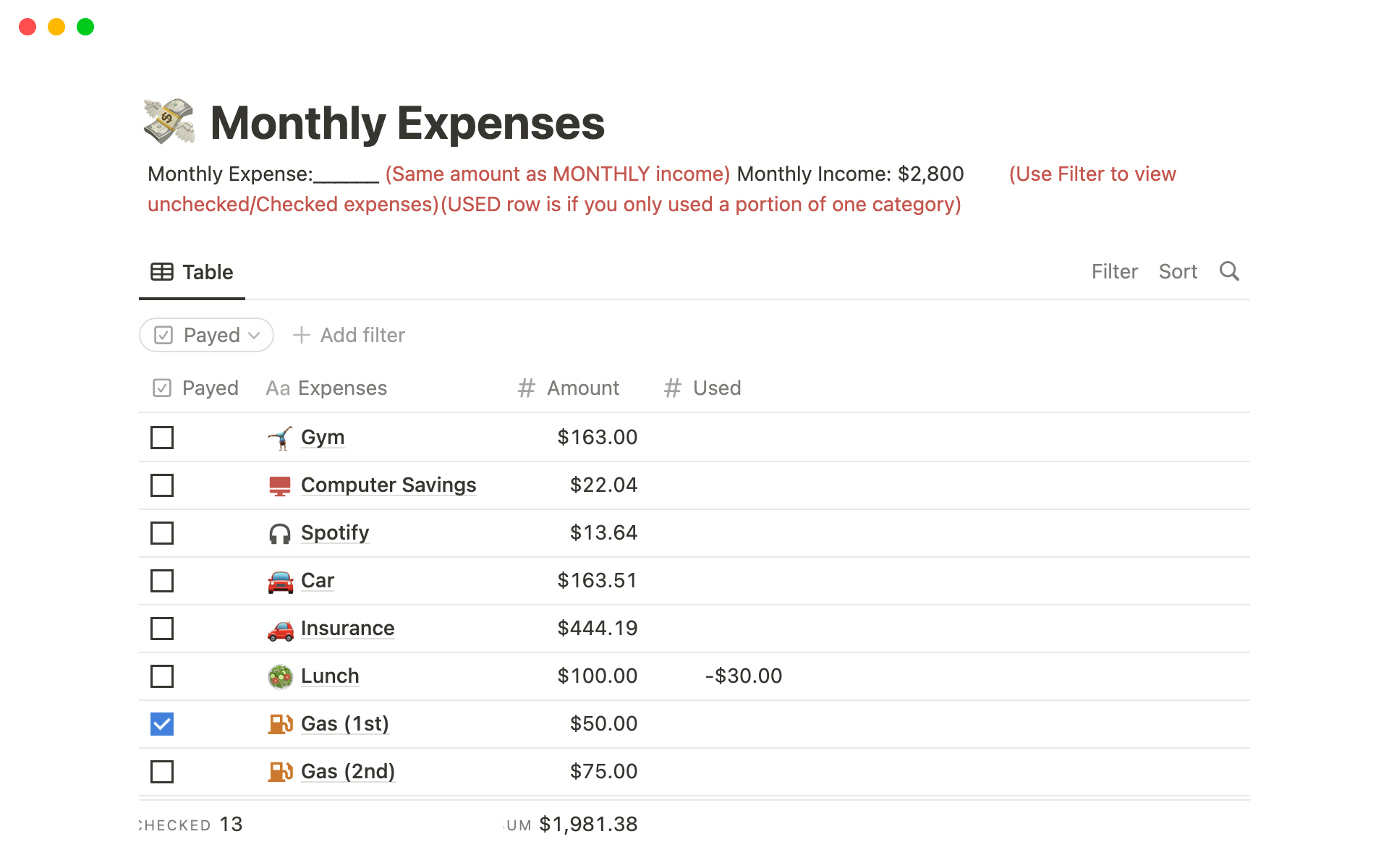 Monthly Expenses Template By Sonia Alejandra Sanchez Notion Marketplace Monthly Expenses Template By Sonia Alejandra Sanchez Notion Marketplace