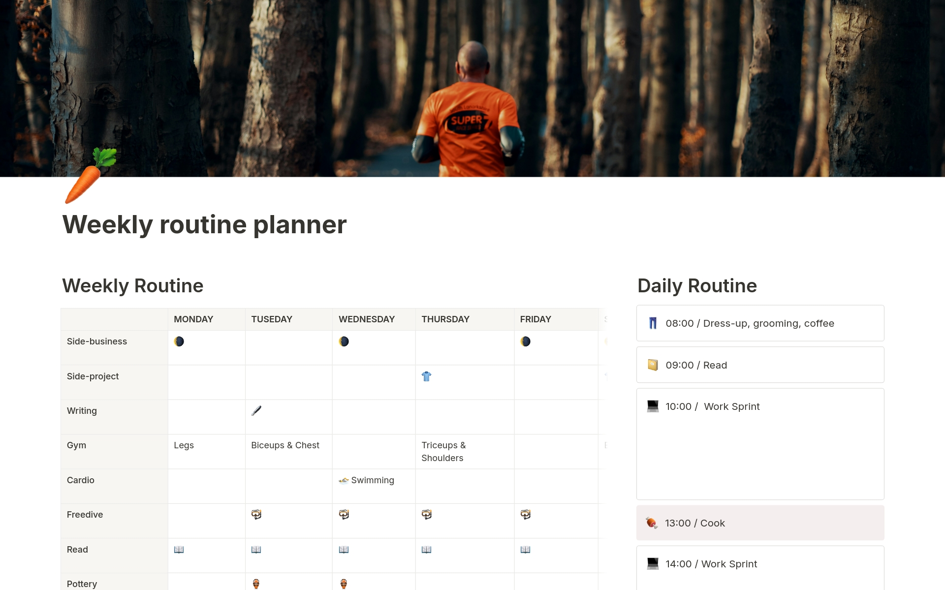 Weekly routine planner 2025 Template | Notion Marketplace