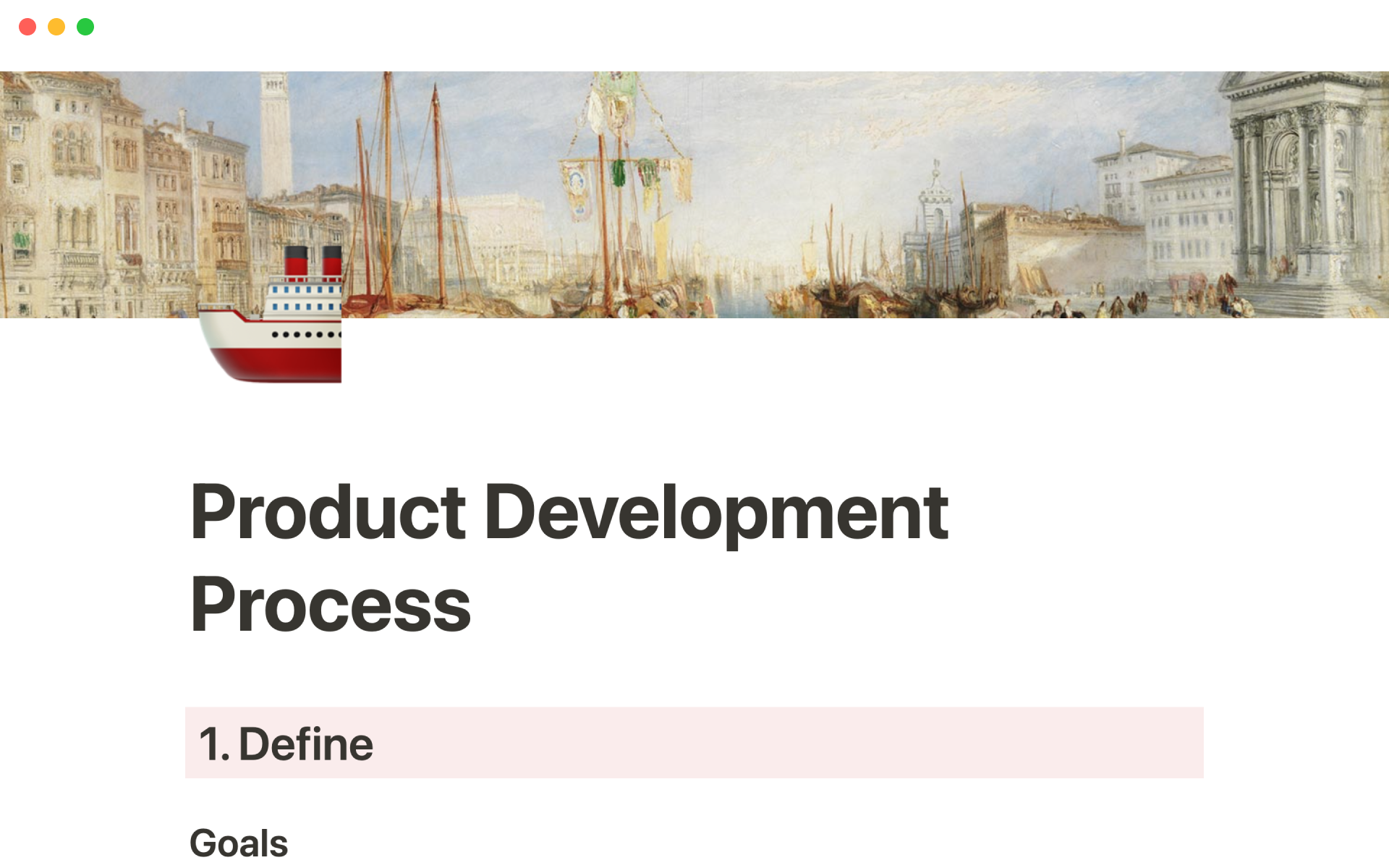 Product development process Template | Notion Marketplace