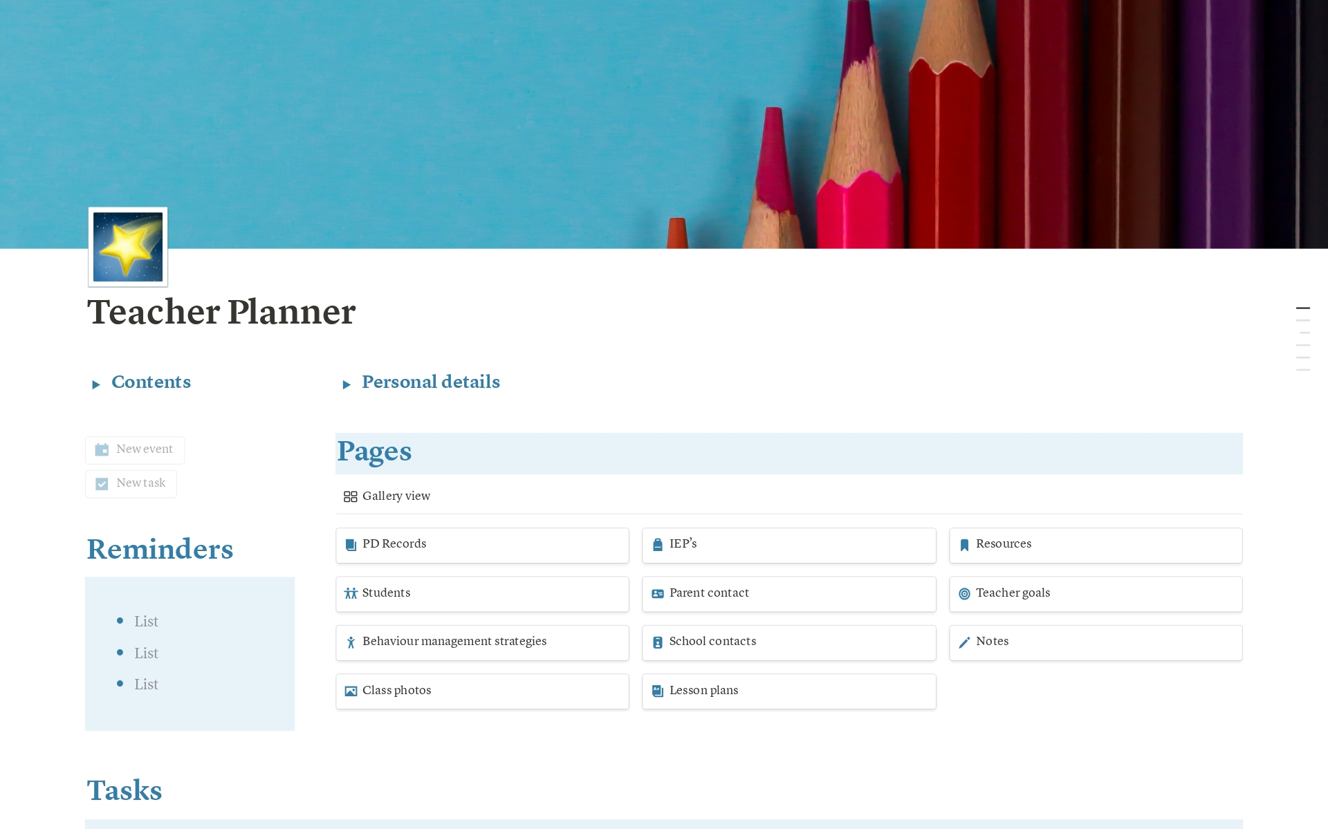 Teacher Planner Template by Hafsah I | Notion Marketplace