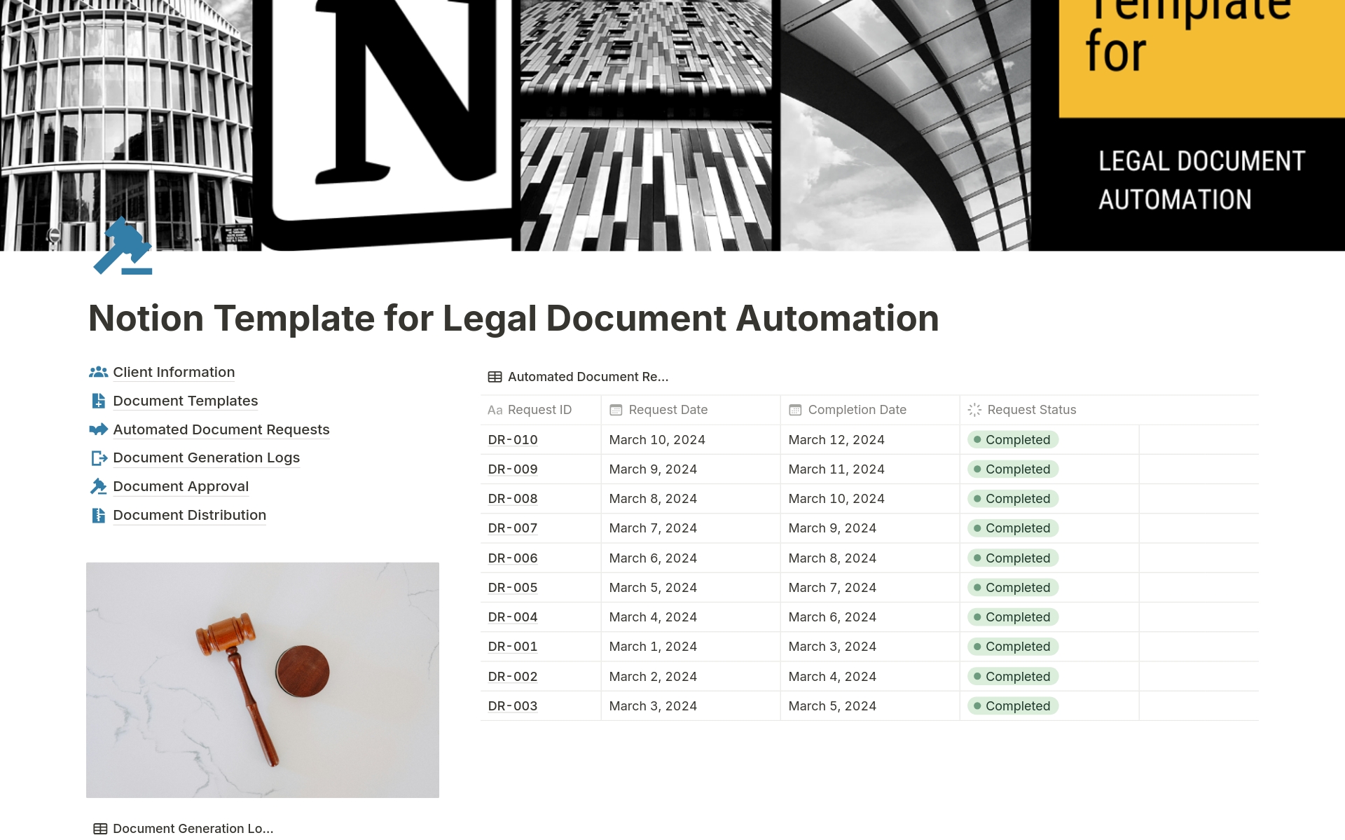 Legal Document Automation For Lawyers Template by Ismail Store | Notion ...