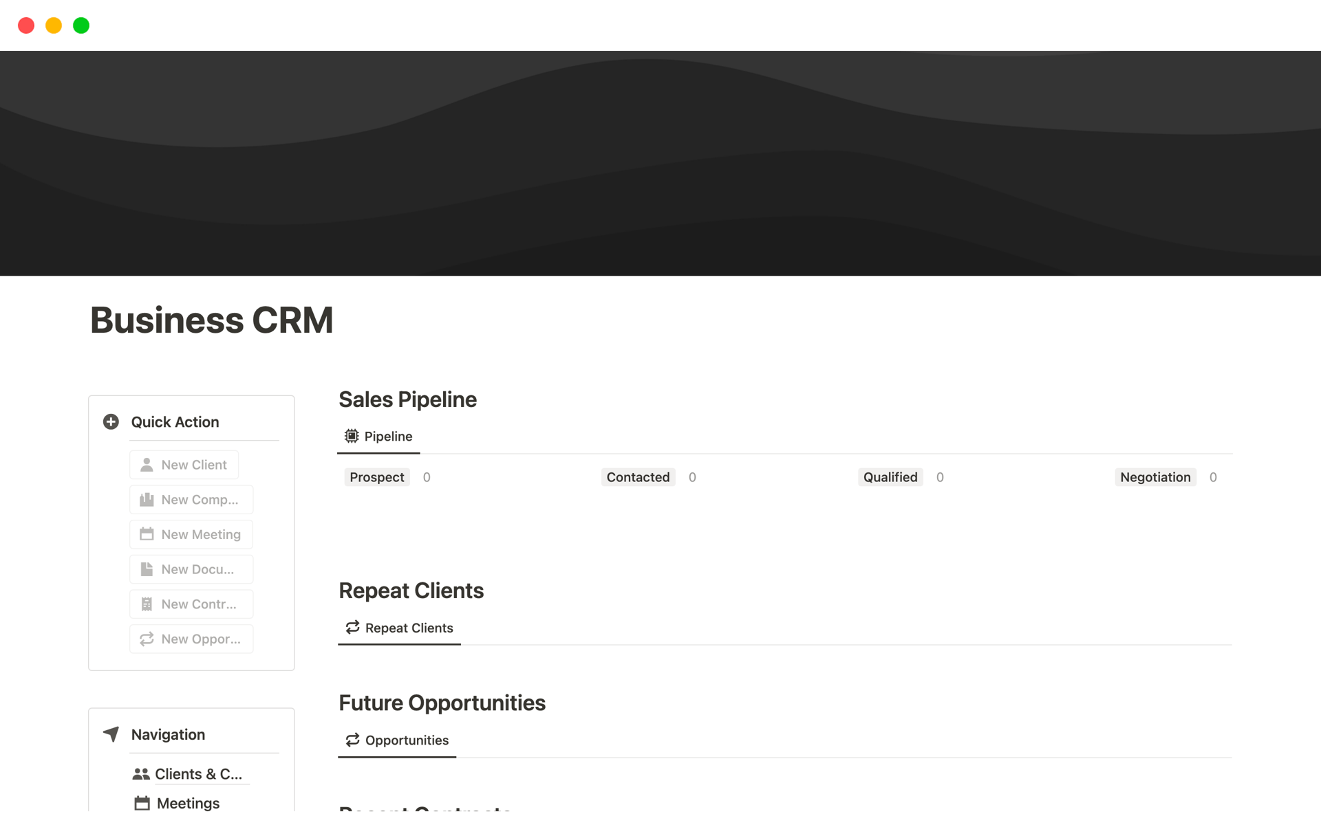Business CRM Template | Notion Marketplace