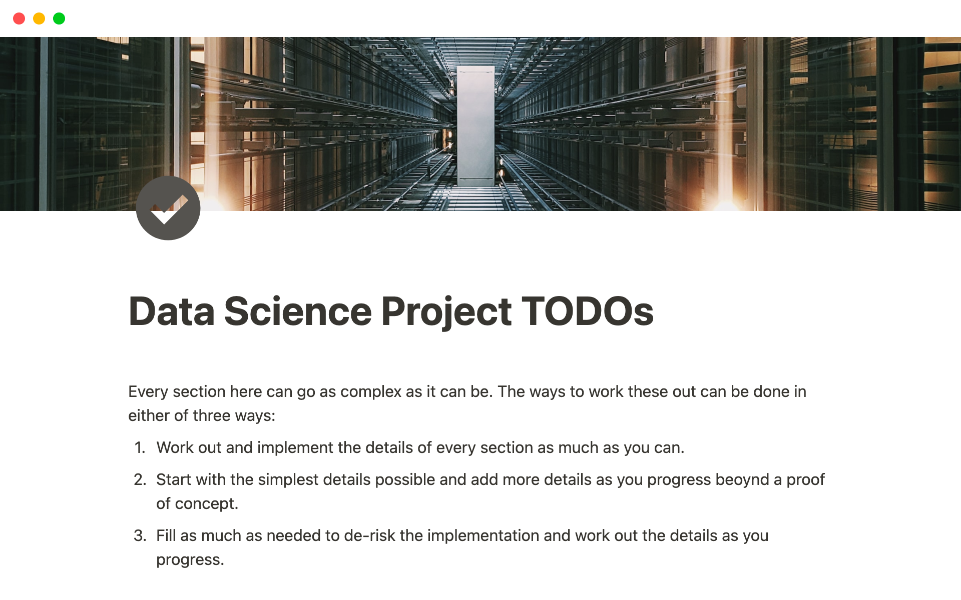 Data Science Project Todos Template Notion Marketplace 