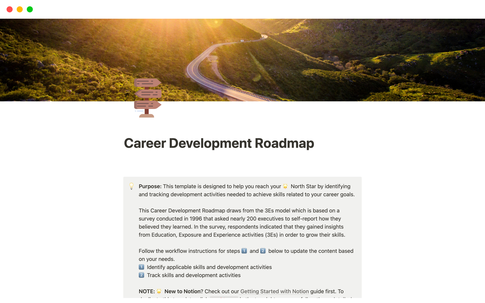 Career Development Roadmap Template | Notion Marketplace