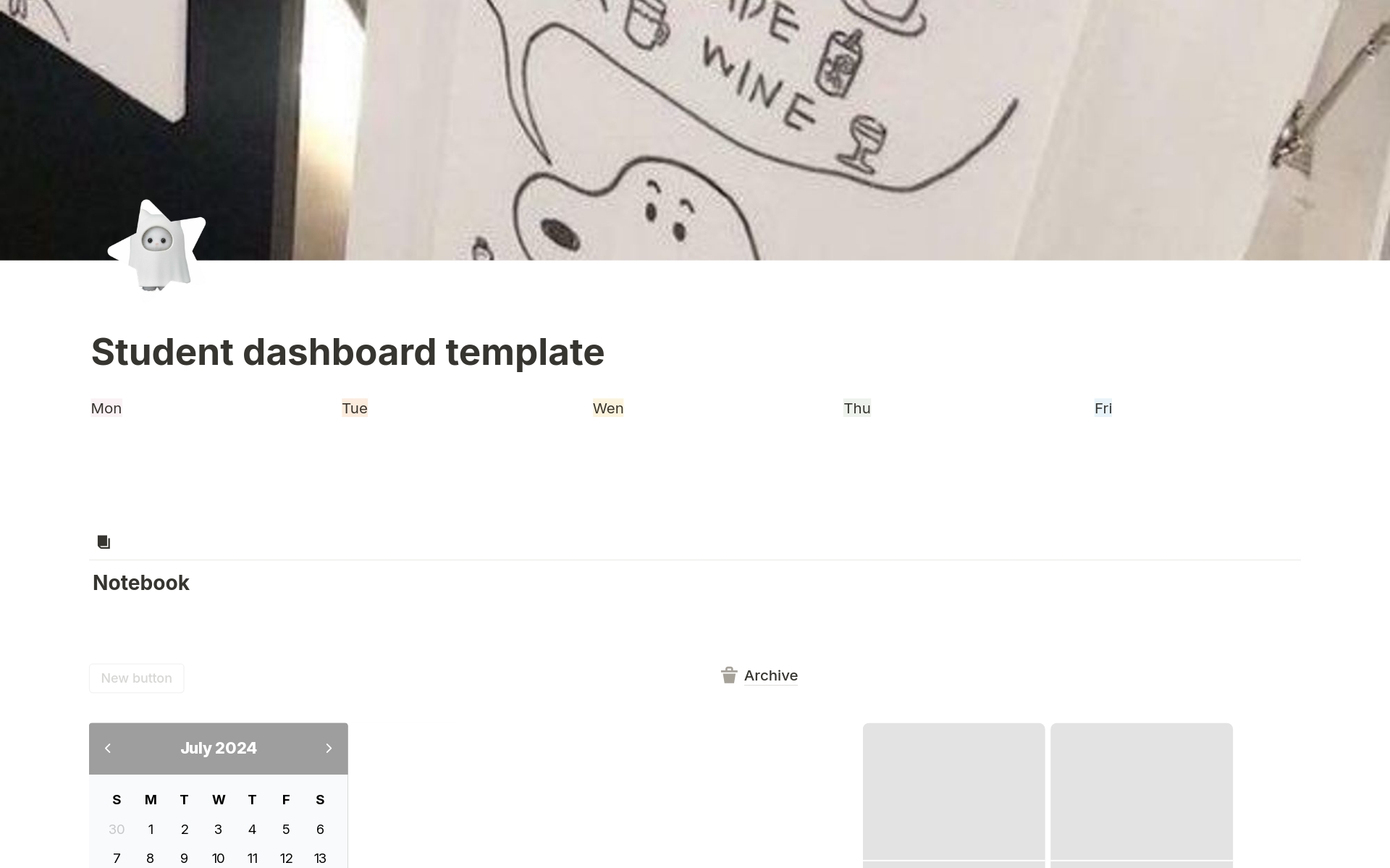 Student dashboard Template by Hannah fabode | Notion Marketplace