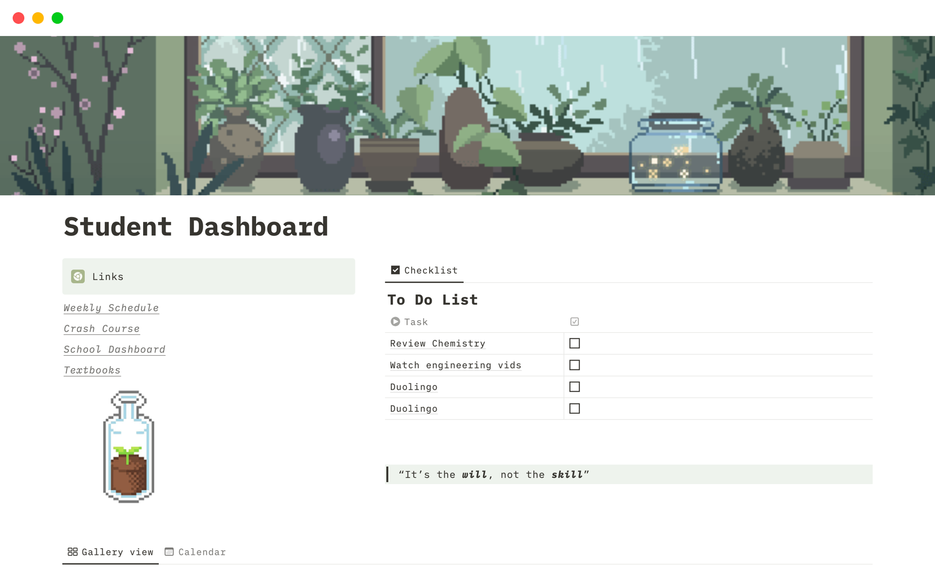 Effective Student Dashboard Template | Notion Marketplace