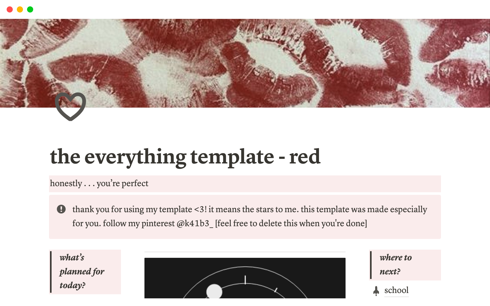 The Everything Template - red Template by k41b3_ | Notion Marketplace