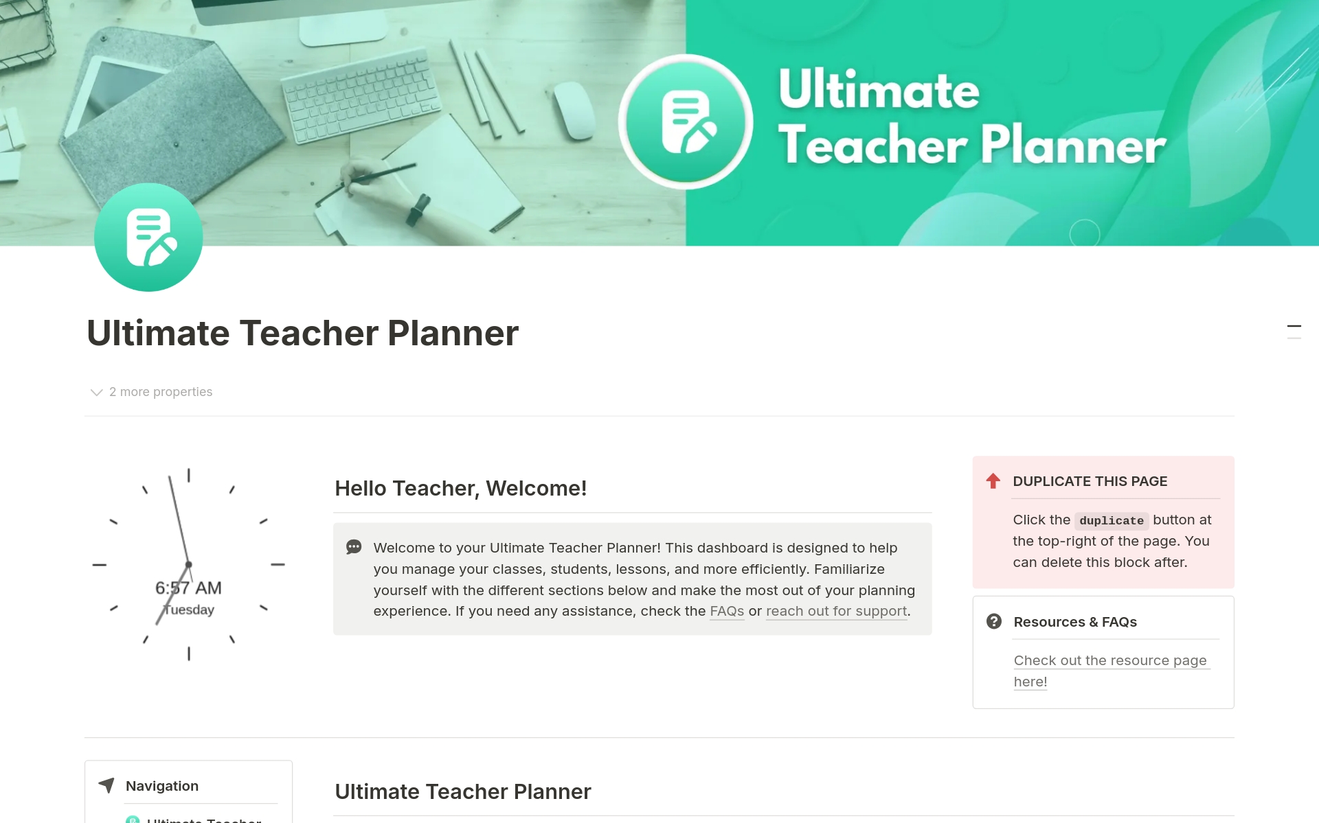 Ultimate Teacher Planner Template by Milo | Notion4Teachers | Notion ...