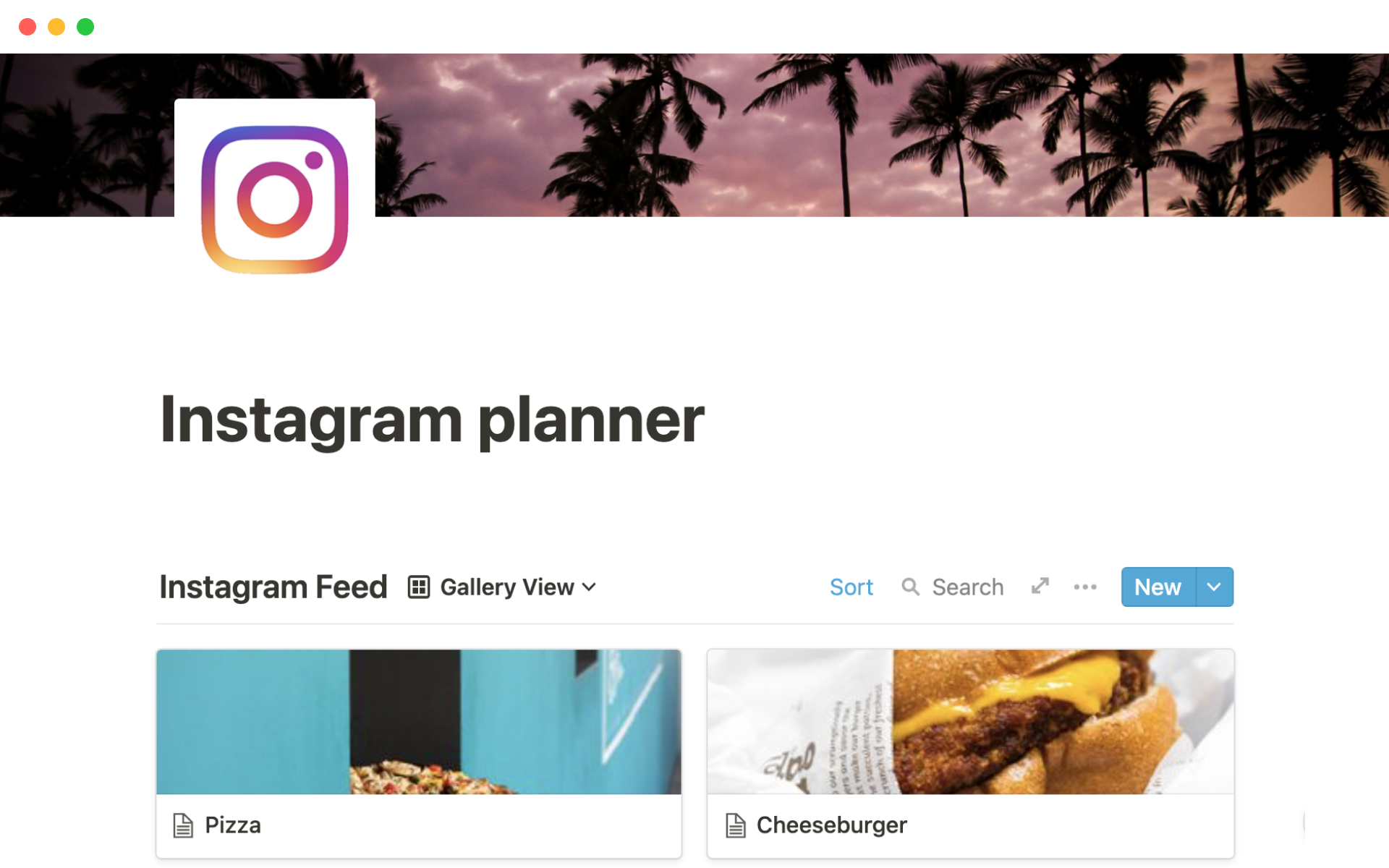 Instagram planner Template | Notion Marketplace