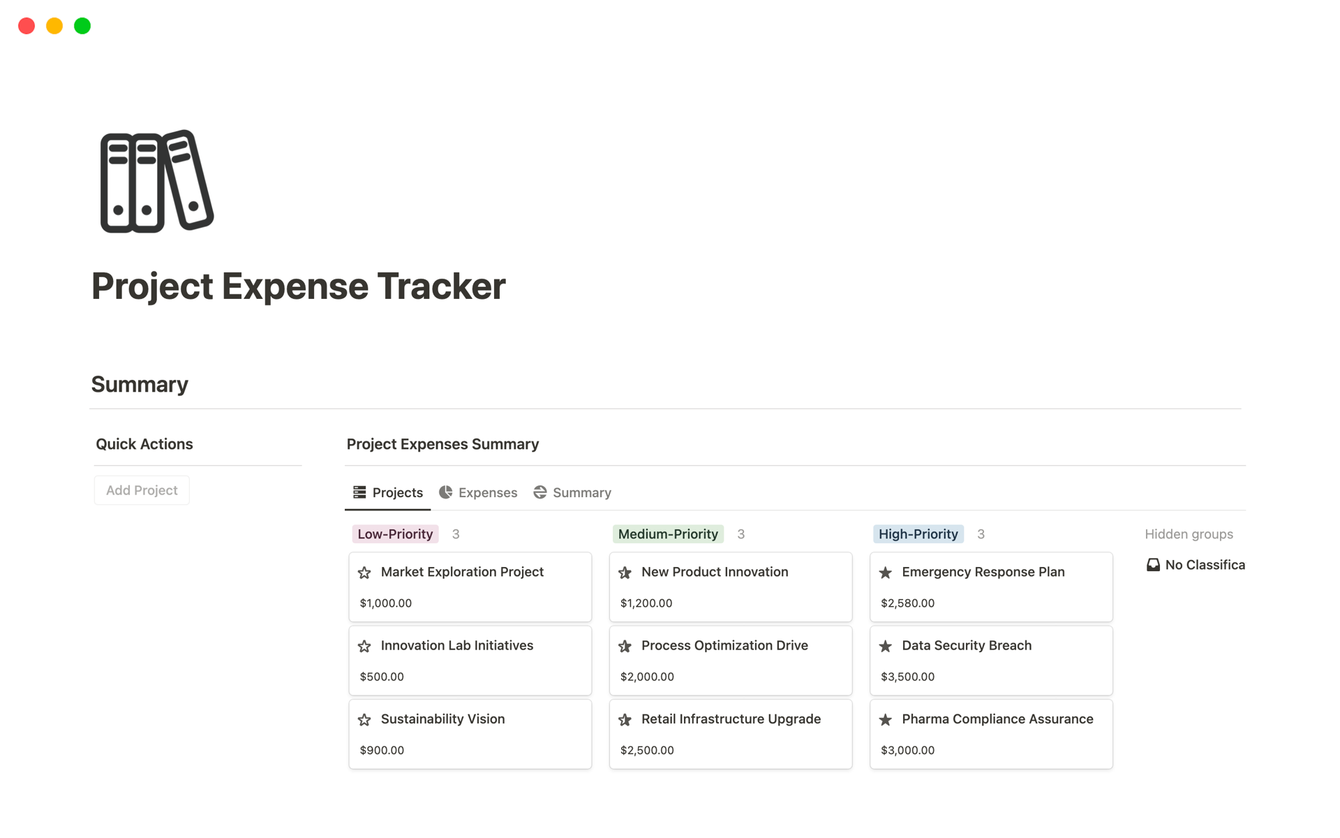 Project Expense Tracker Template by theaccountantguy | FinanceGuy ...