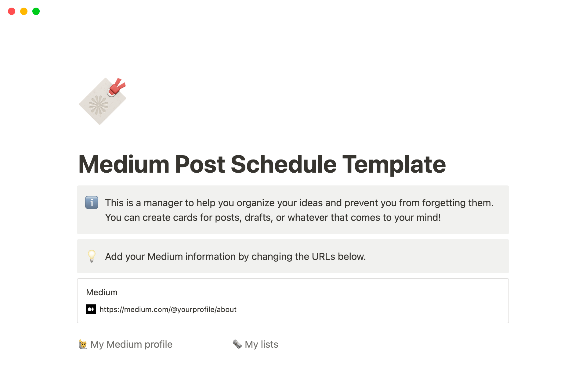 Medium Post Tracker Template by Gabriel Freitas Yamamoto | Notion ...