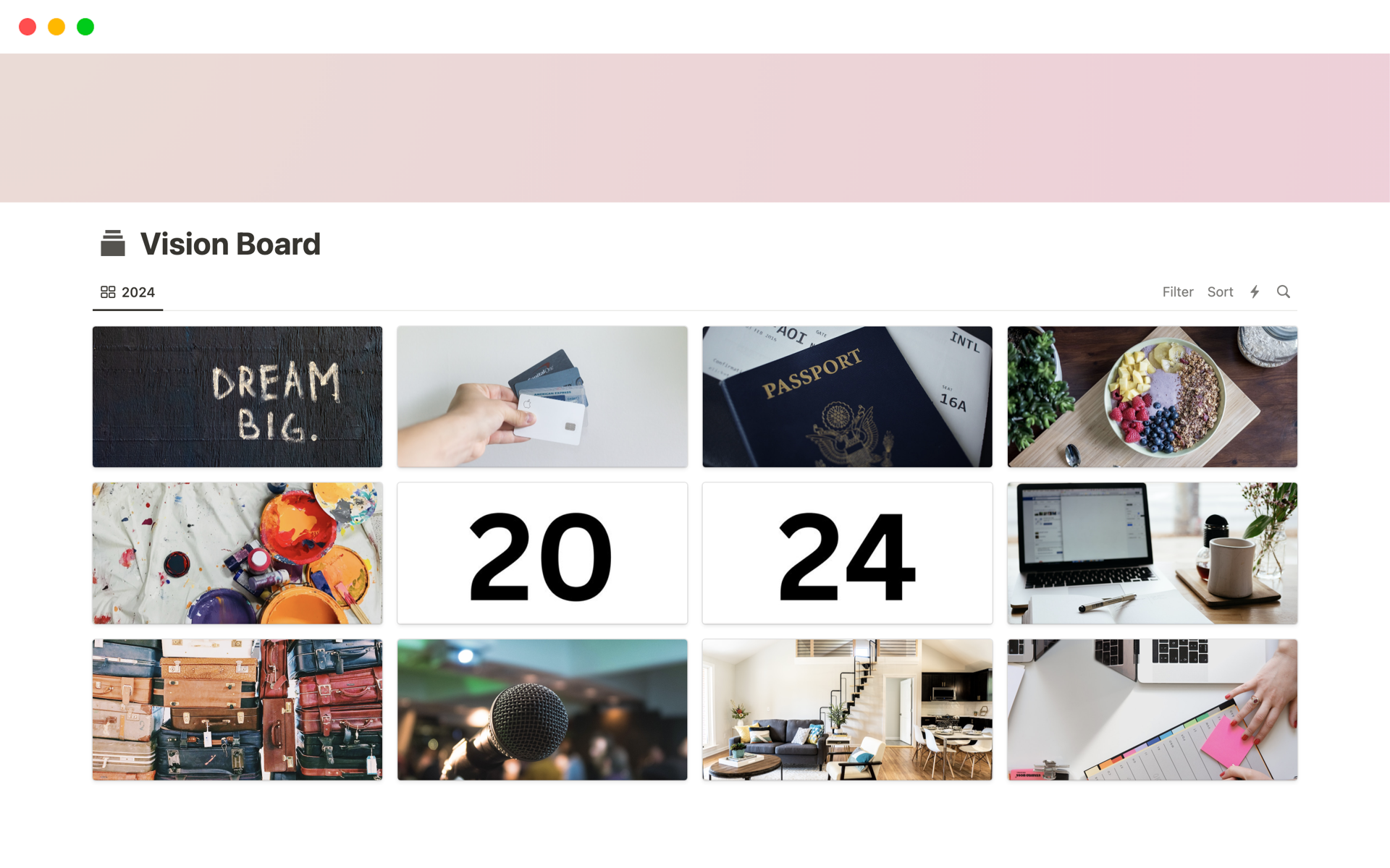 Vision Board Template | Notion Marketplace