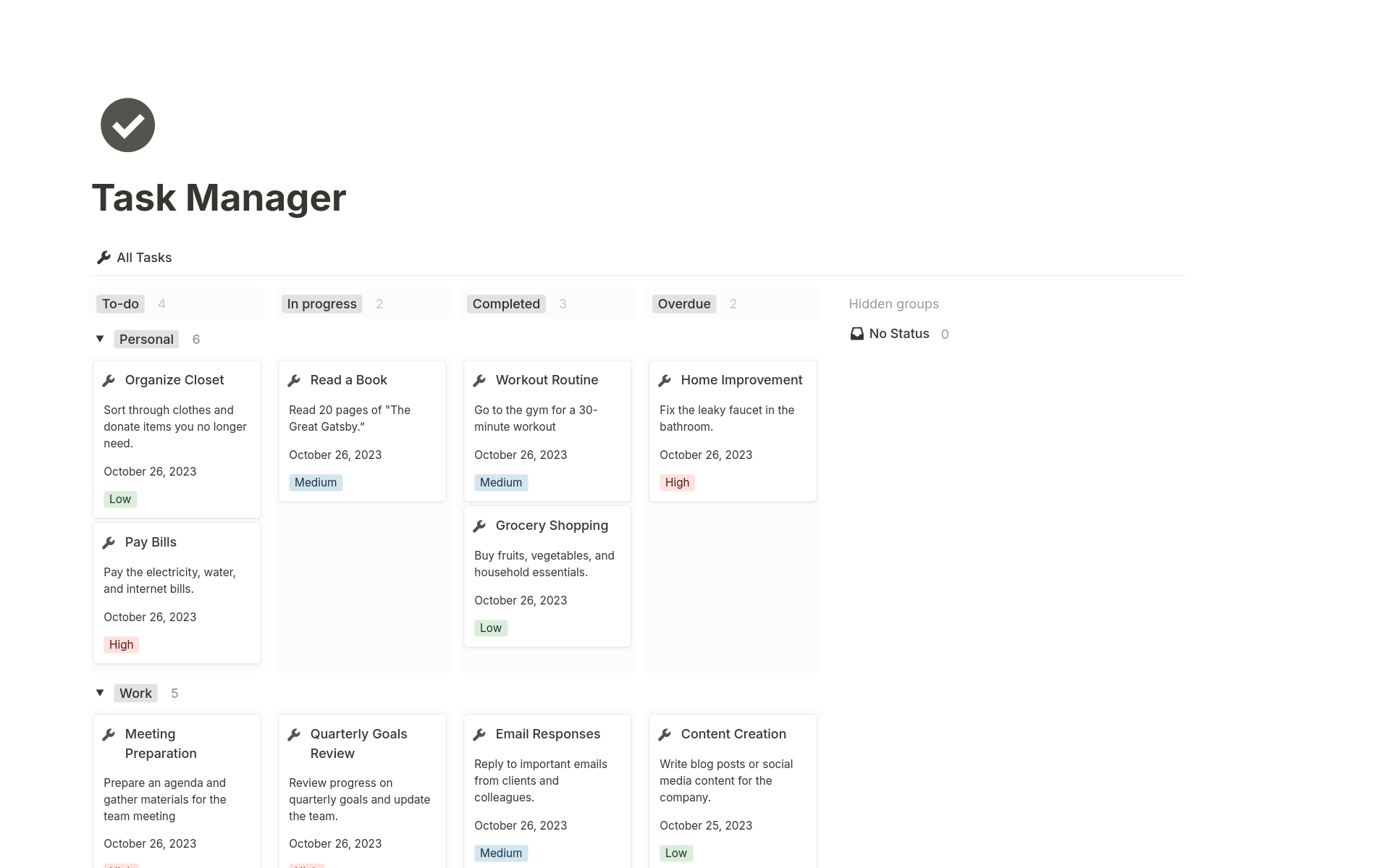 Task Manager Template by Locominder | Notion Marketplace