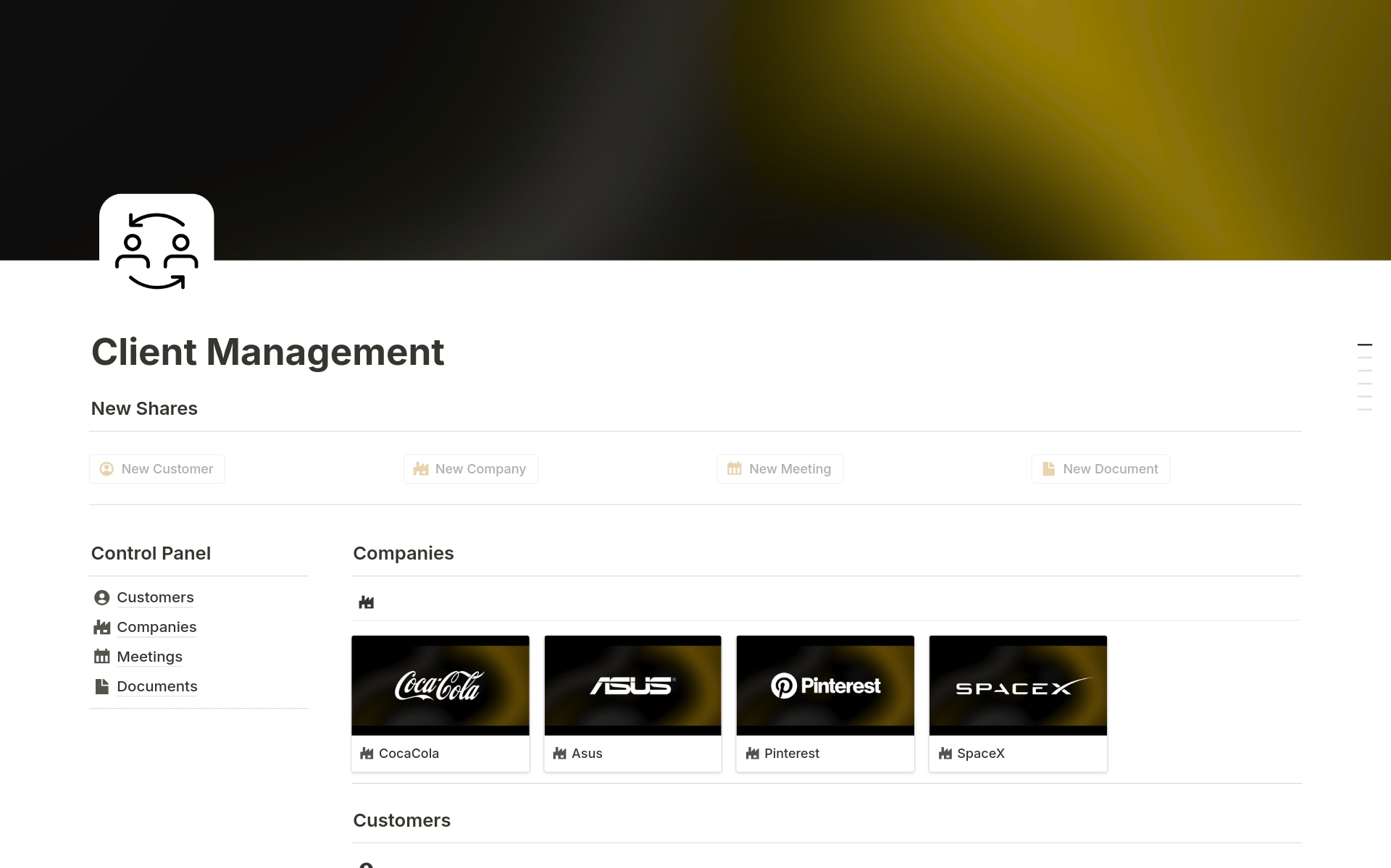 Client Management Template | Notion Marketplace