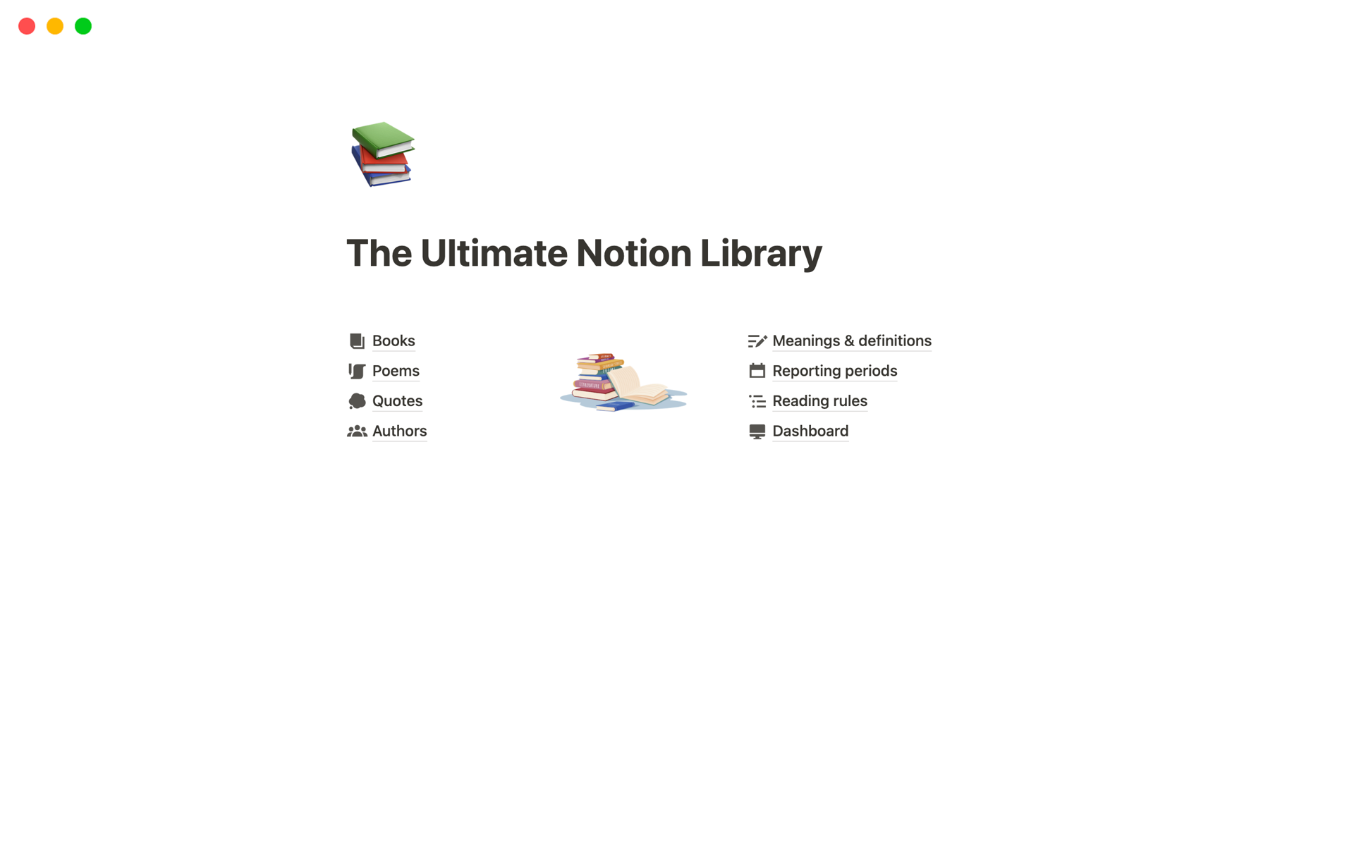The Ultimate Library Template | Notion Marketplace