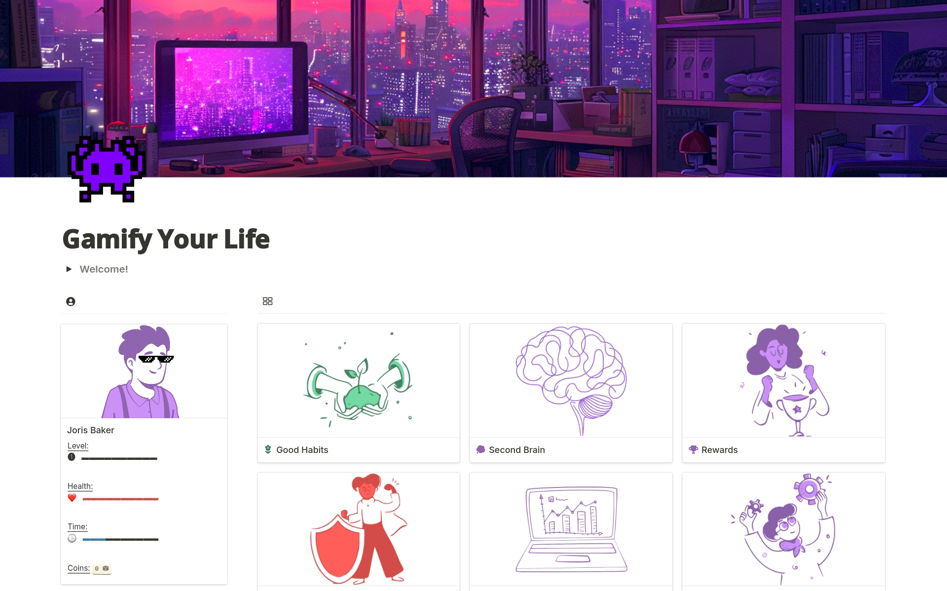 Gamify Your Life [ Gamification System ] Template by Joris Baker ...