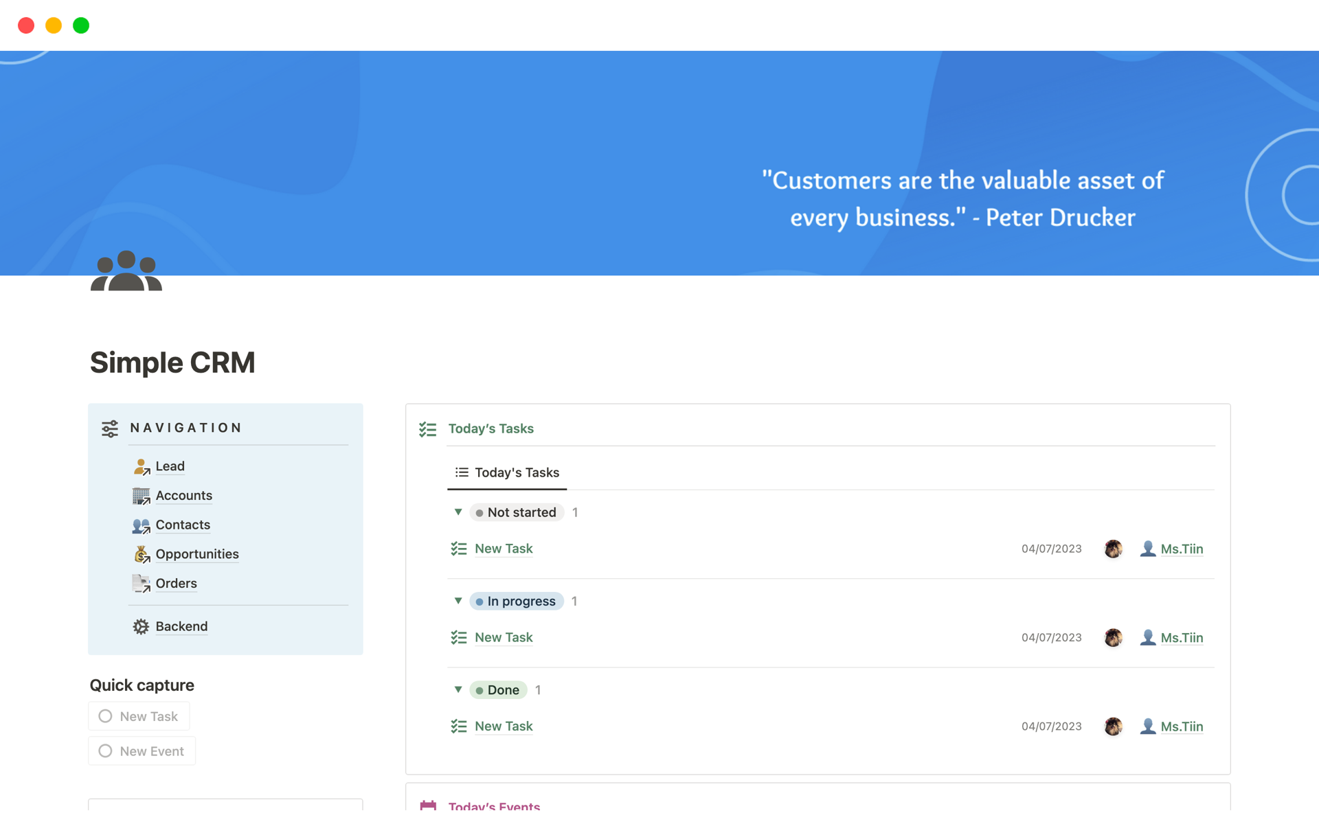 Notion Simple Crm Template Notion Marketplace