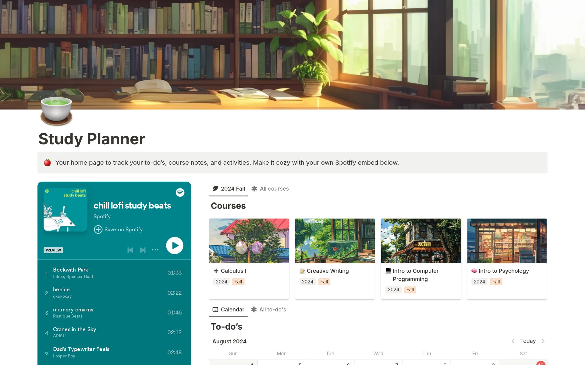Study Planner 2025 Template | Notion Marketplace