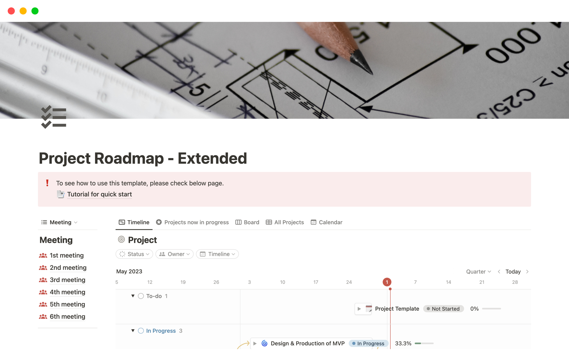 Project Roadmap - Extended Template | Notion Marketplace