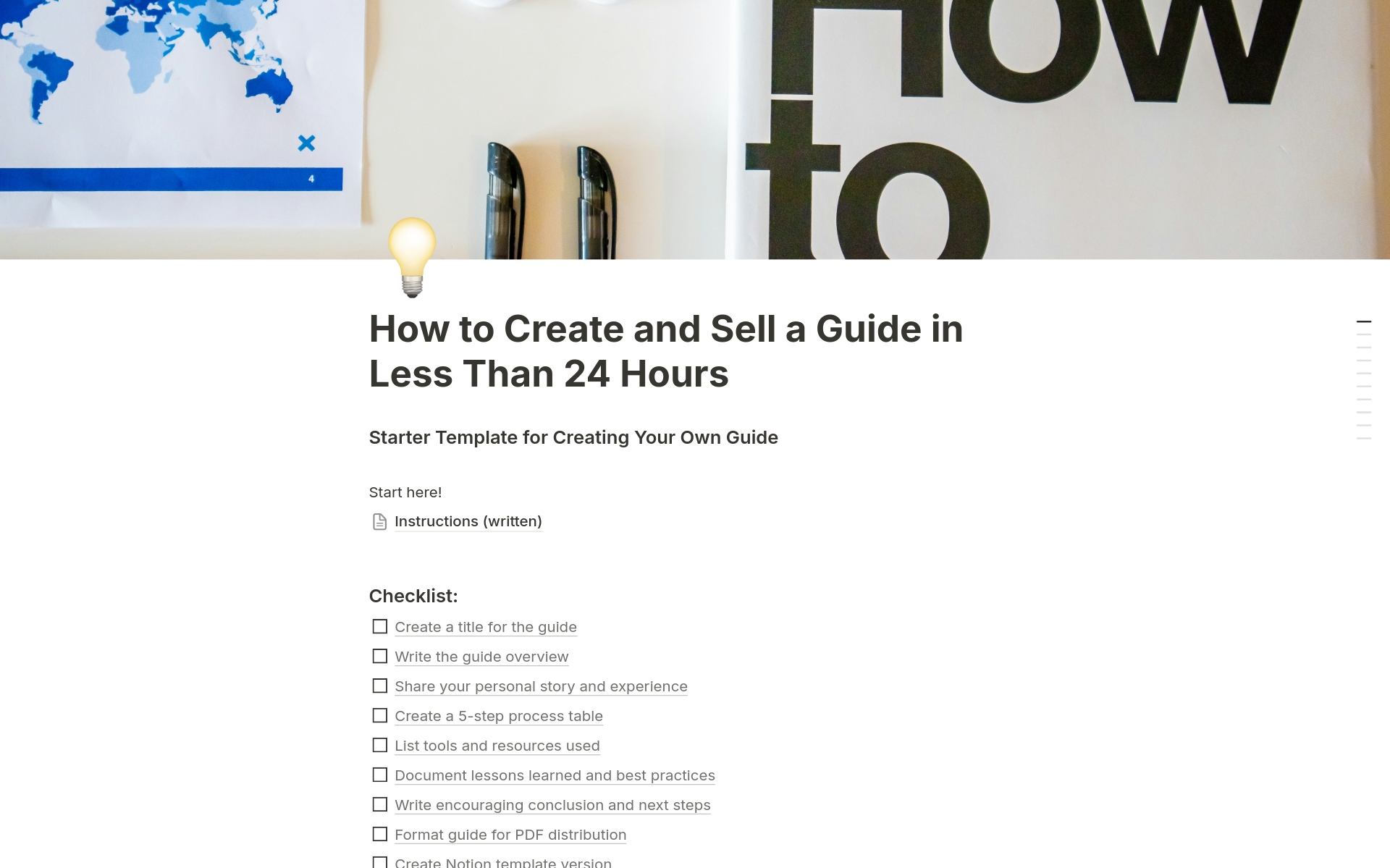 How To Create Your How To Guide Template by Sell Your Skills | Notion ...
