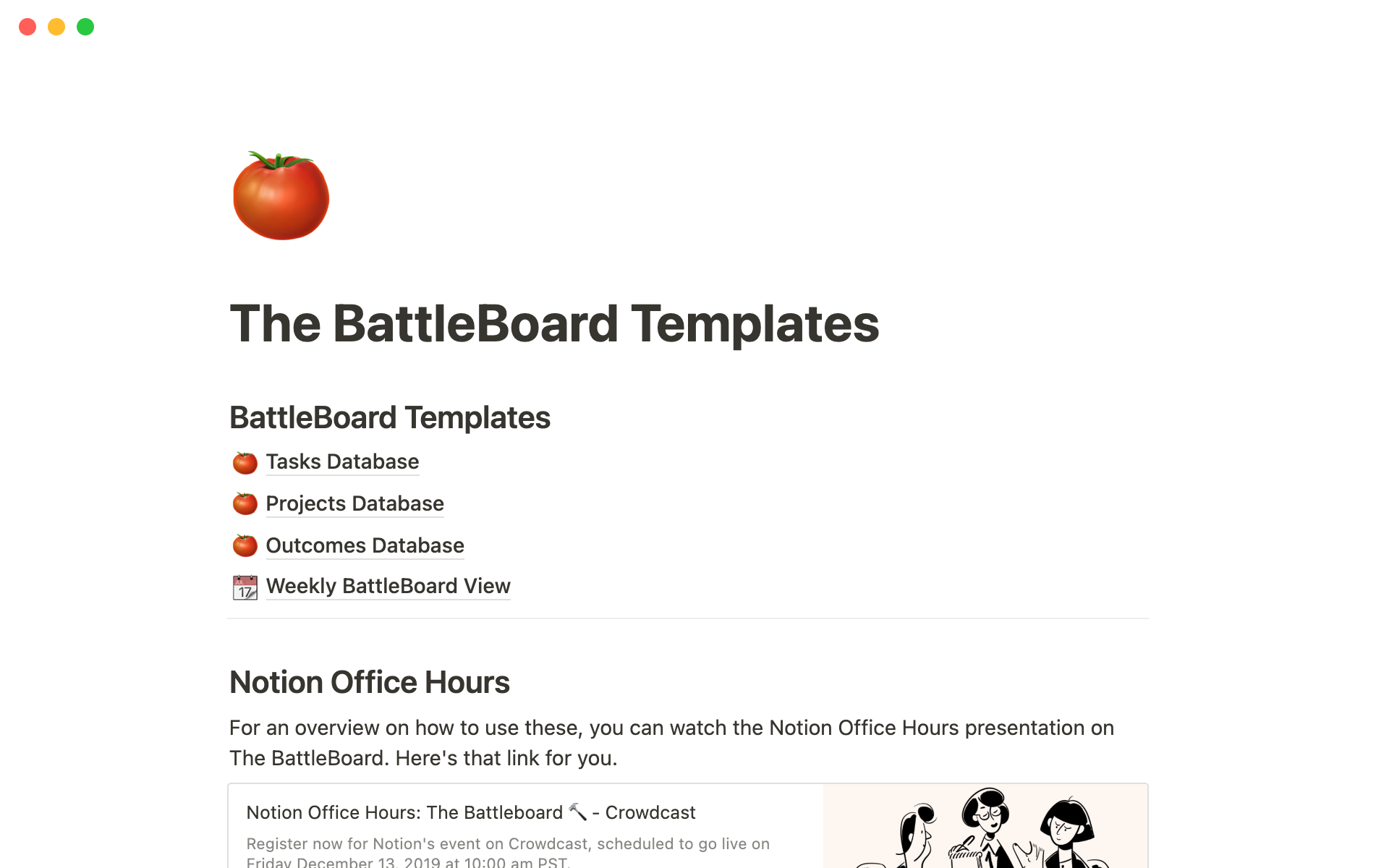 The BattleBoard templates Template | Notion Marketplace