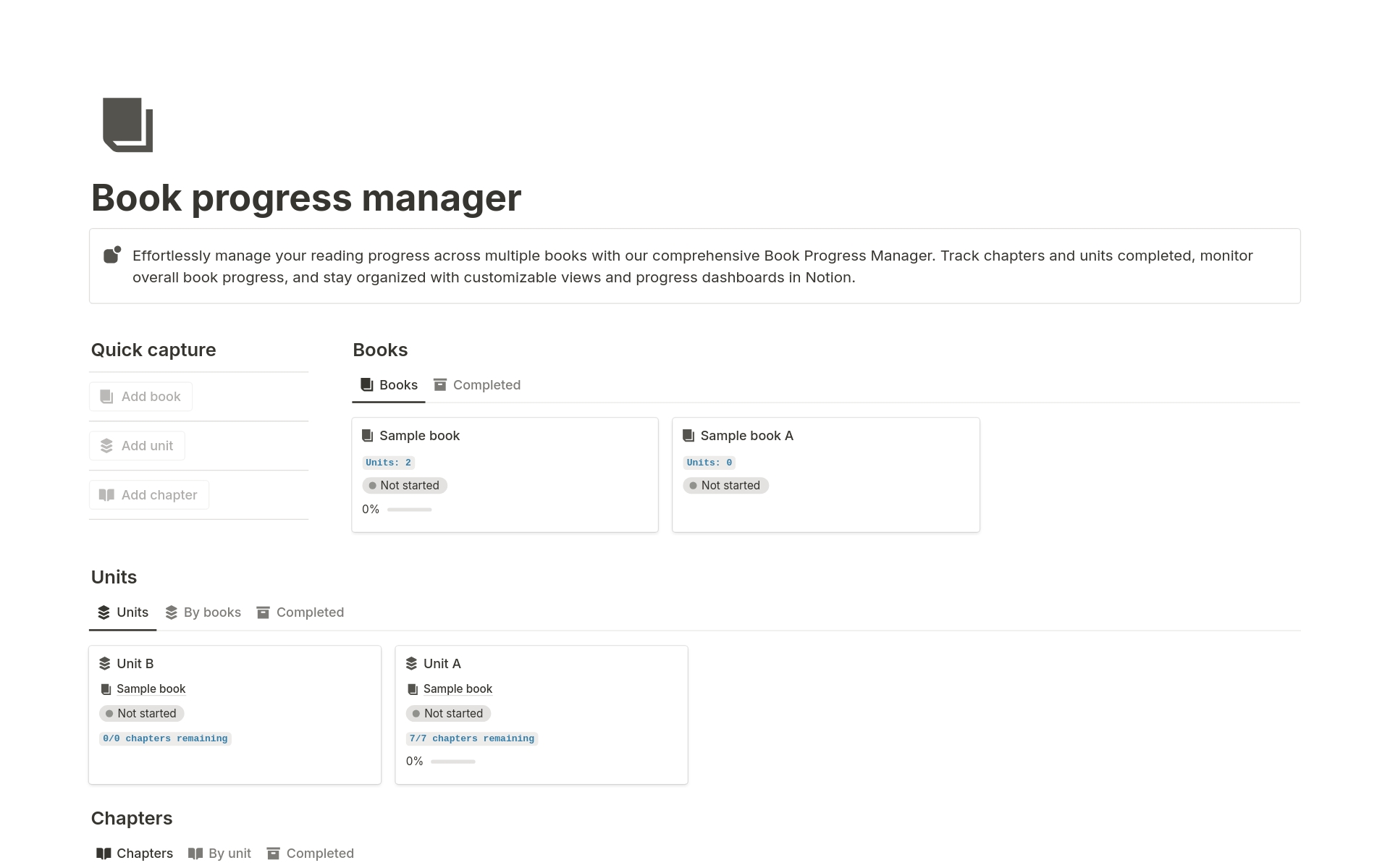 Book progress manager Template by Afiya | Notion Marketplace