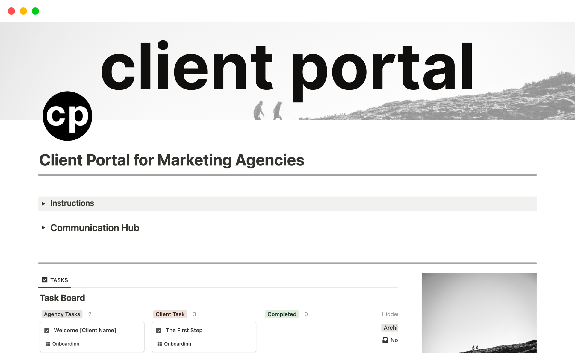 Ultimate Client Portal for Marketing Agencies Template | Notion Marketplace