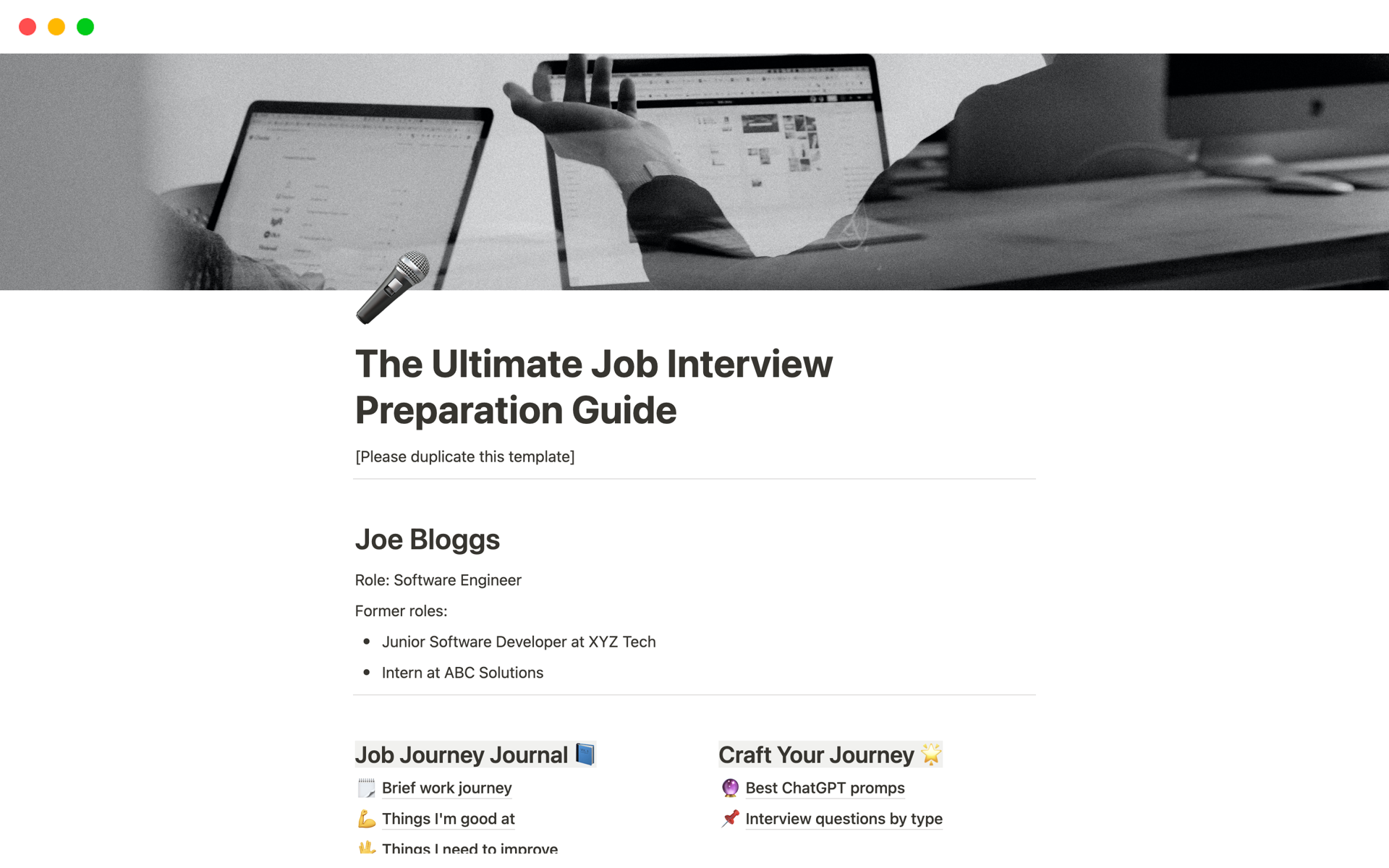The Ultimate Job Interview Preparation Guide Template by Lina Kalysh ...