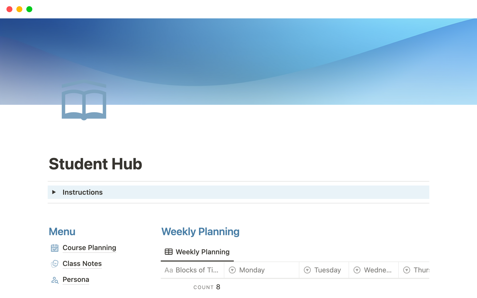 Student Hub Template | Notion Marketplace