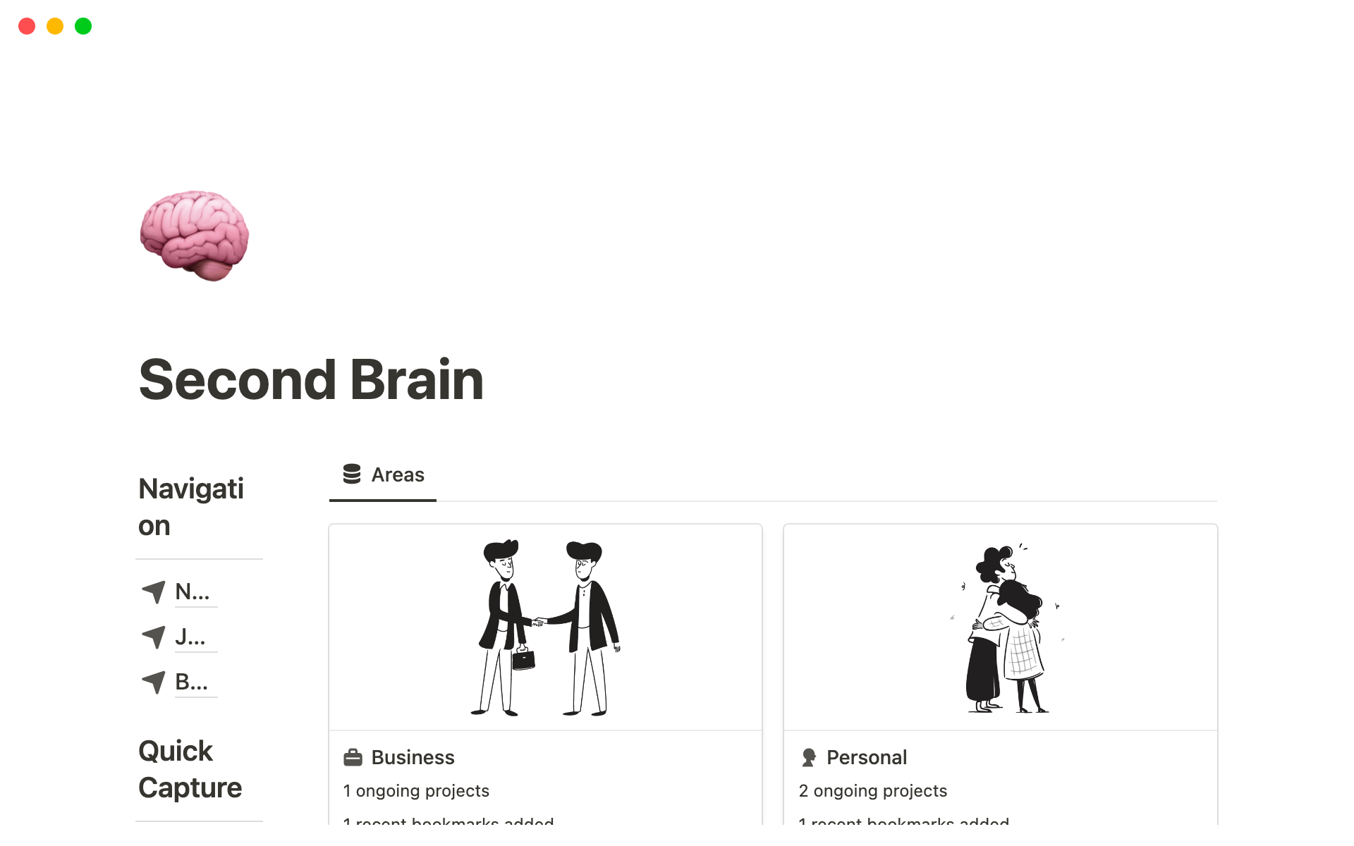 Second Brain Template by Benny Kan | Notion Marketplace