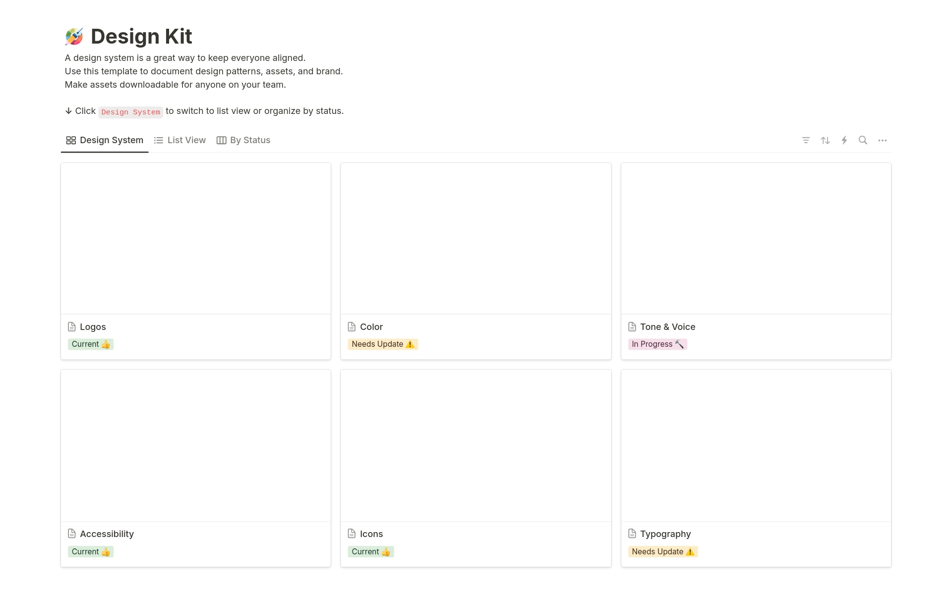 Design Kit Template | Notion Marketplace