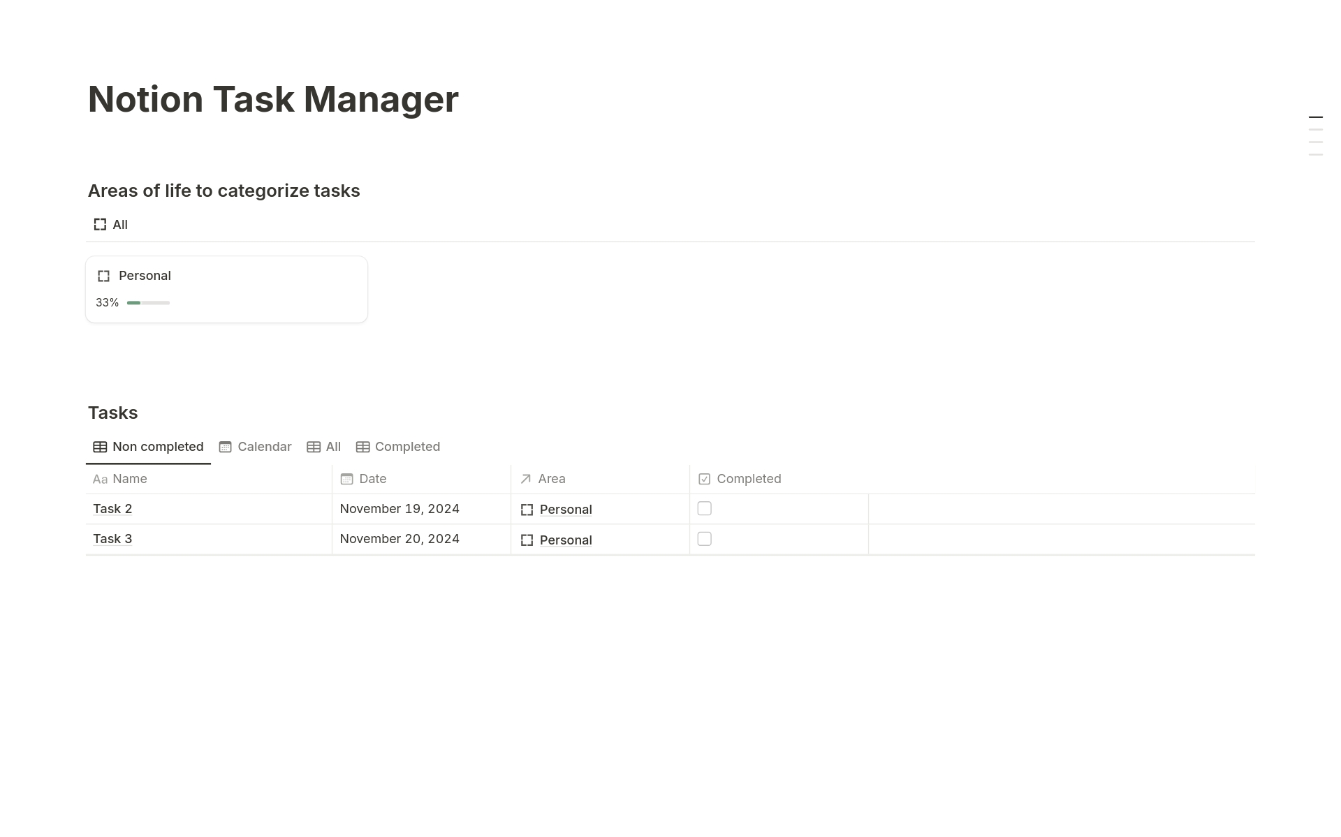 Task Manager Template by Notion Grizzly | Notion Marketplace