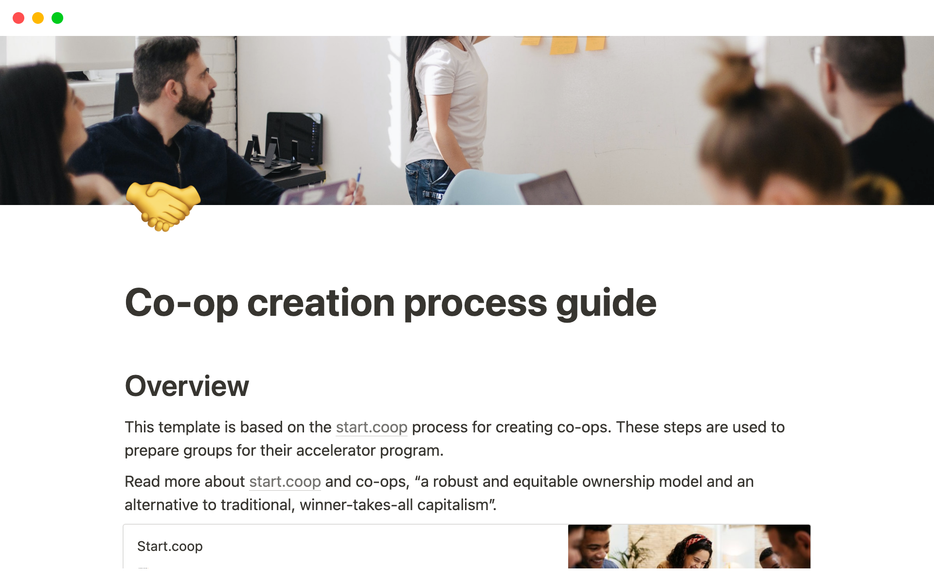 Co-op creation process guide Template by Brett Peary | Notion Marketplace