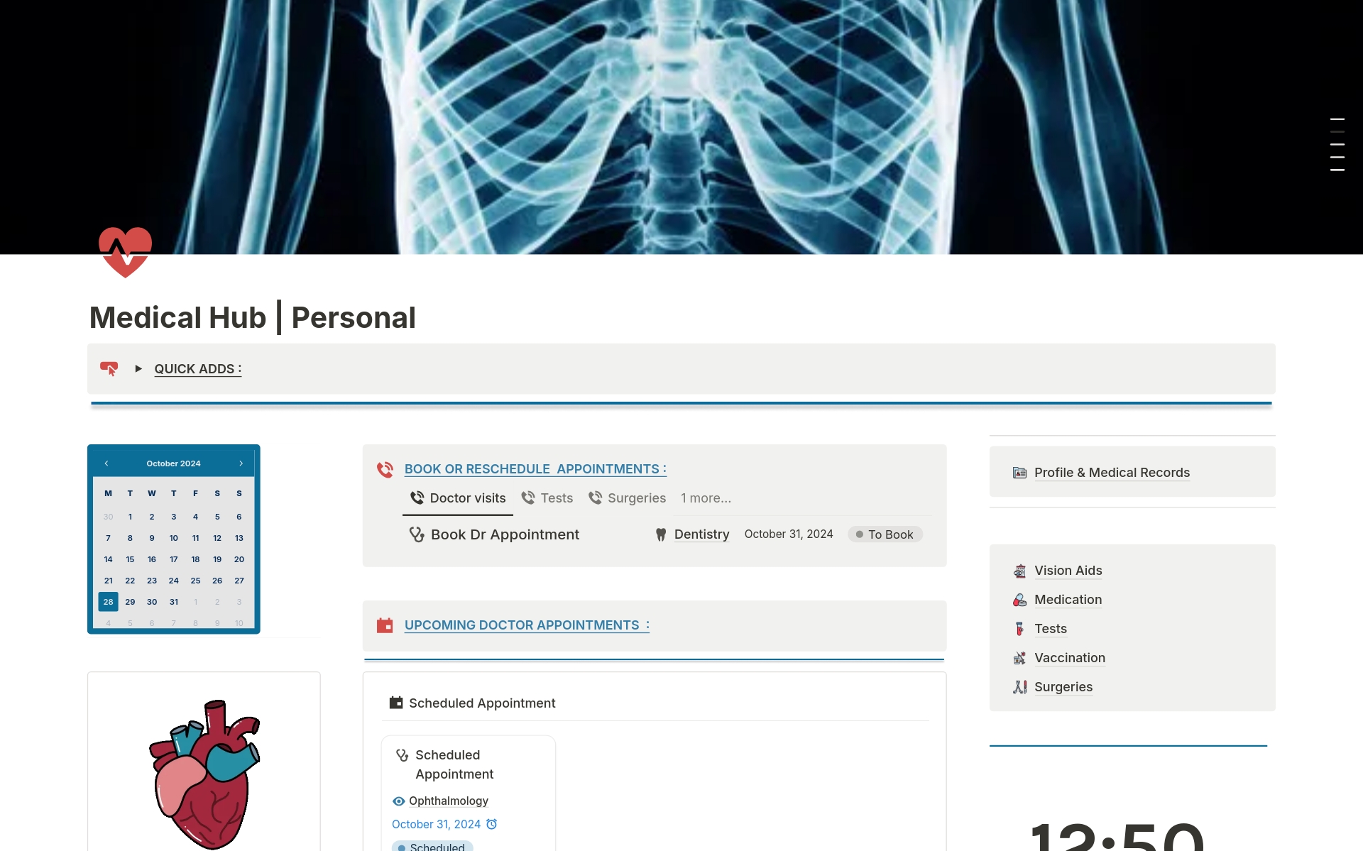 Medical Hub | Personal Template by Chaima | Notion Marketplace