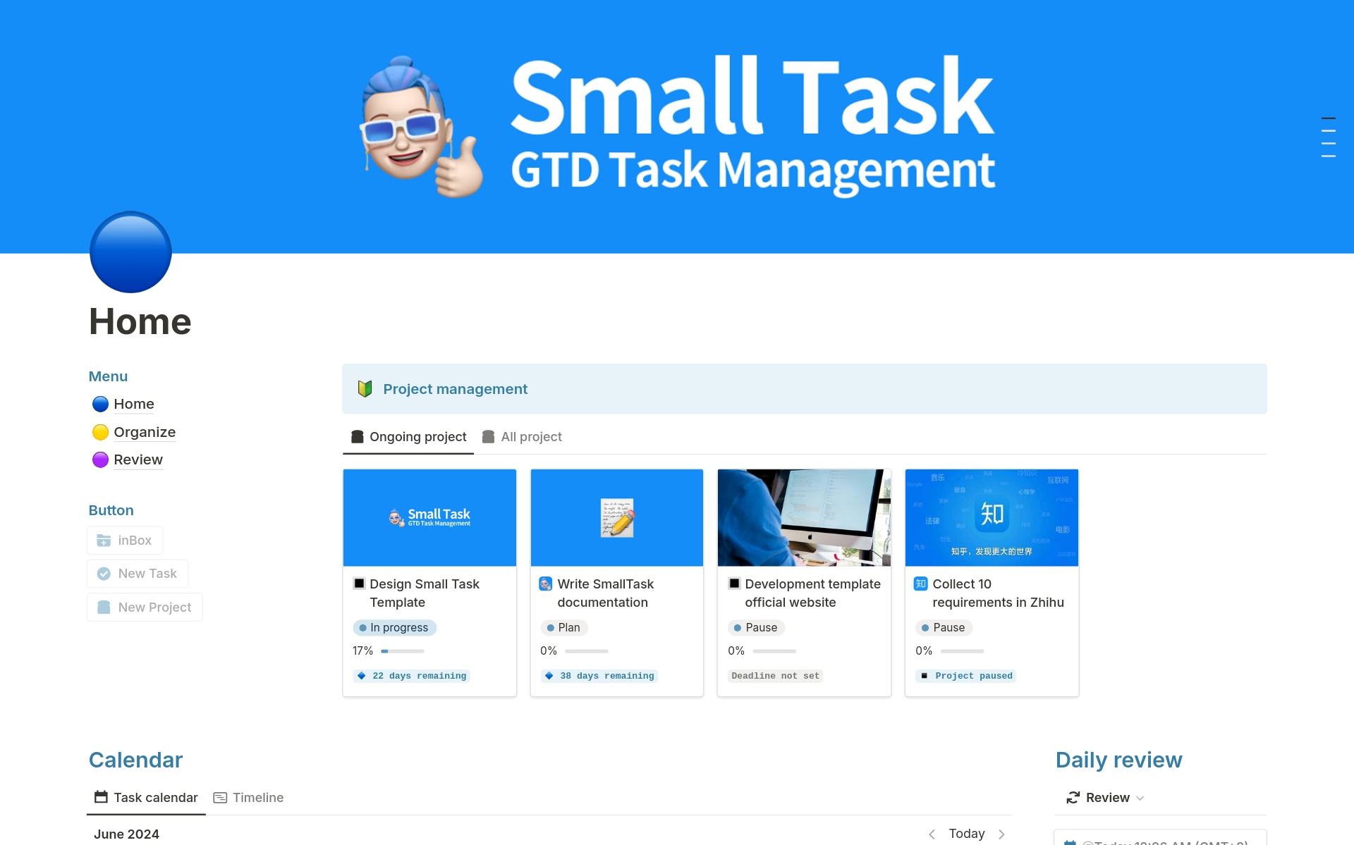 Small Task Gtd Task Management Template Notion Marketplace
