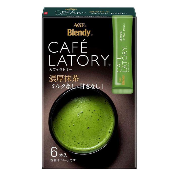 AGF Blendy Cafe Latory Unsweetened Matcha Green Tea Powder 6 Sticks