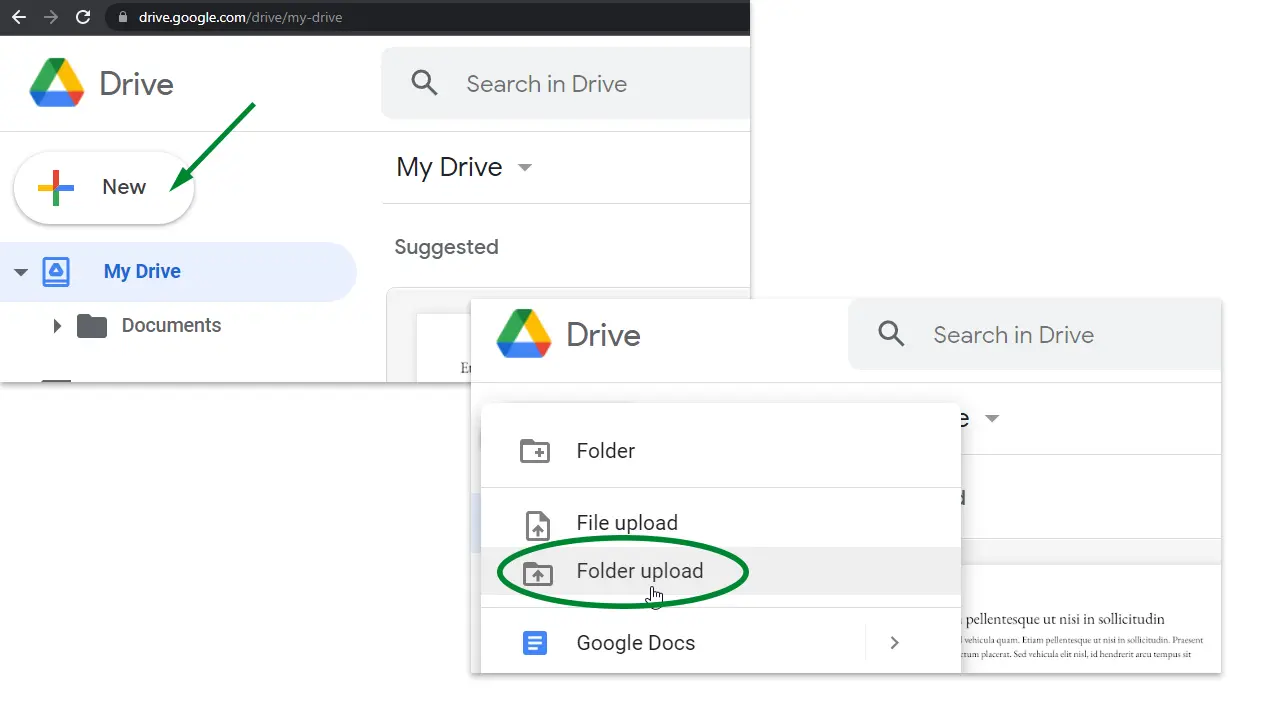How To Upload A Folder From Your Computer To Google Drive